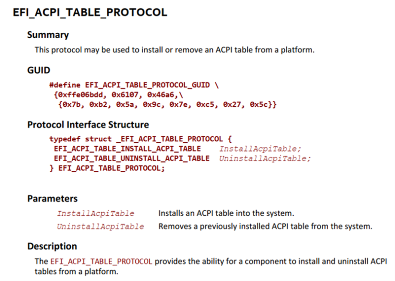 Step to UEFI (248）安装一个自定义的 ACPI Table – WWW.LAB-Z.COM