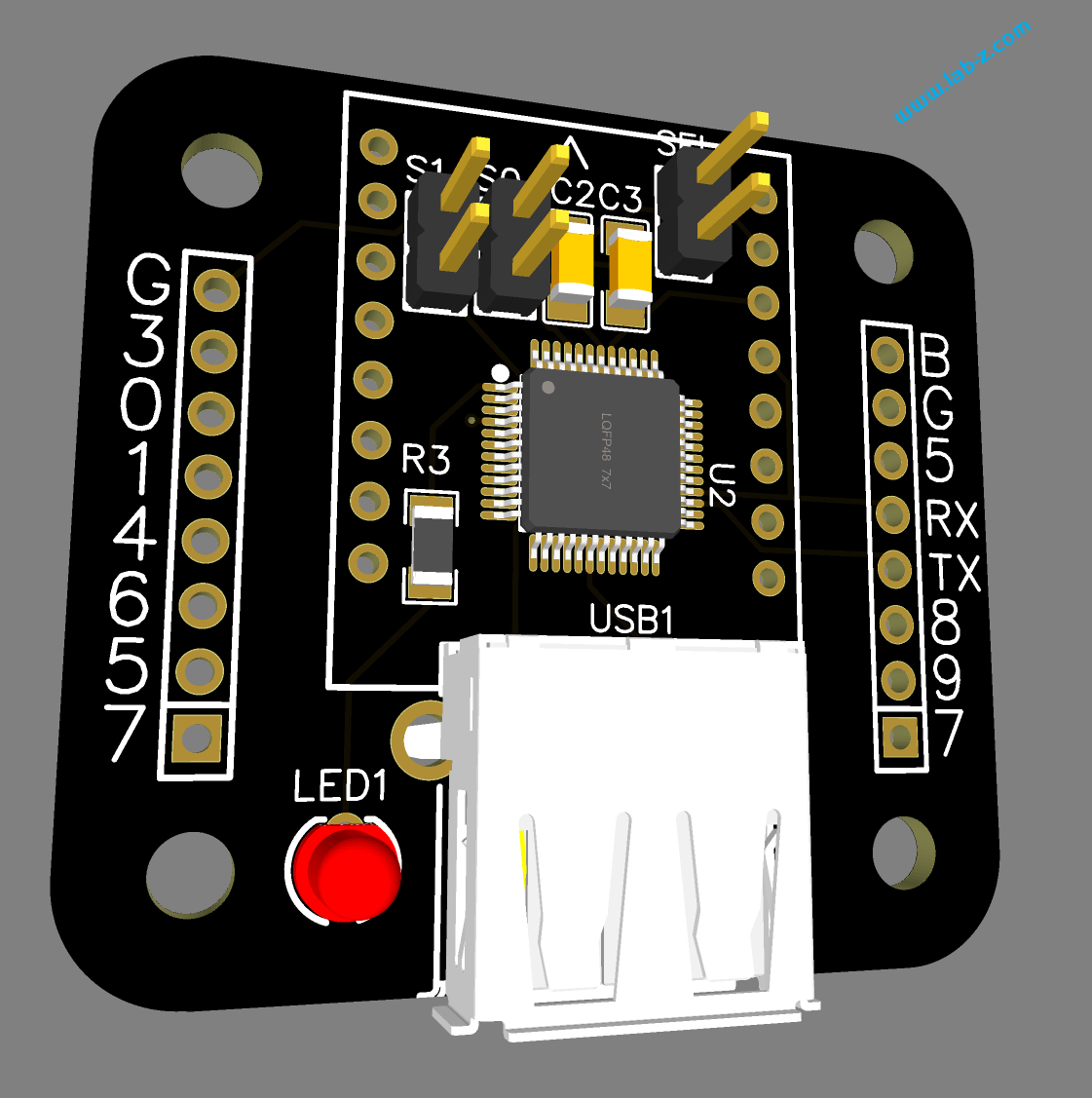DFRobot ESP32C3 USB HID Shield – WWW.LAB-Z.COM